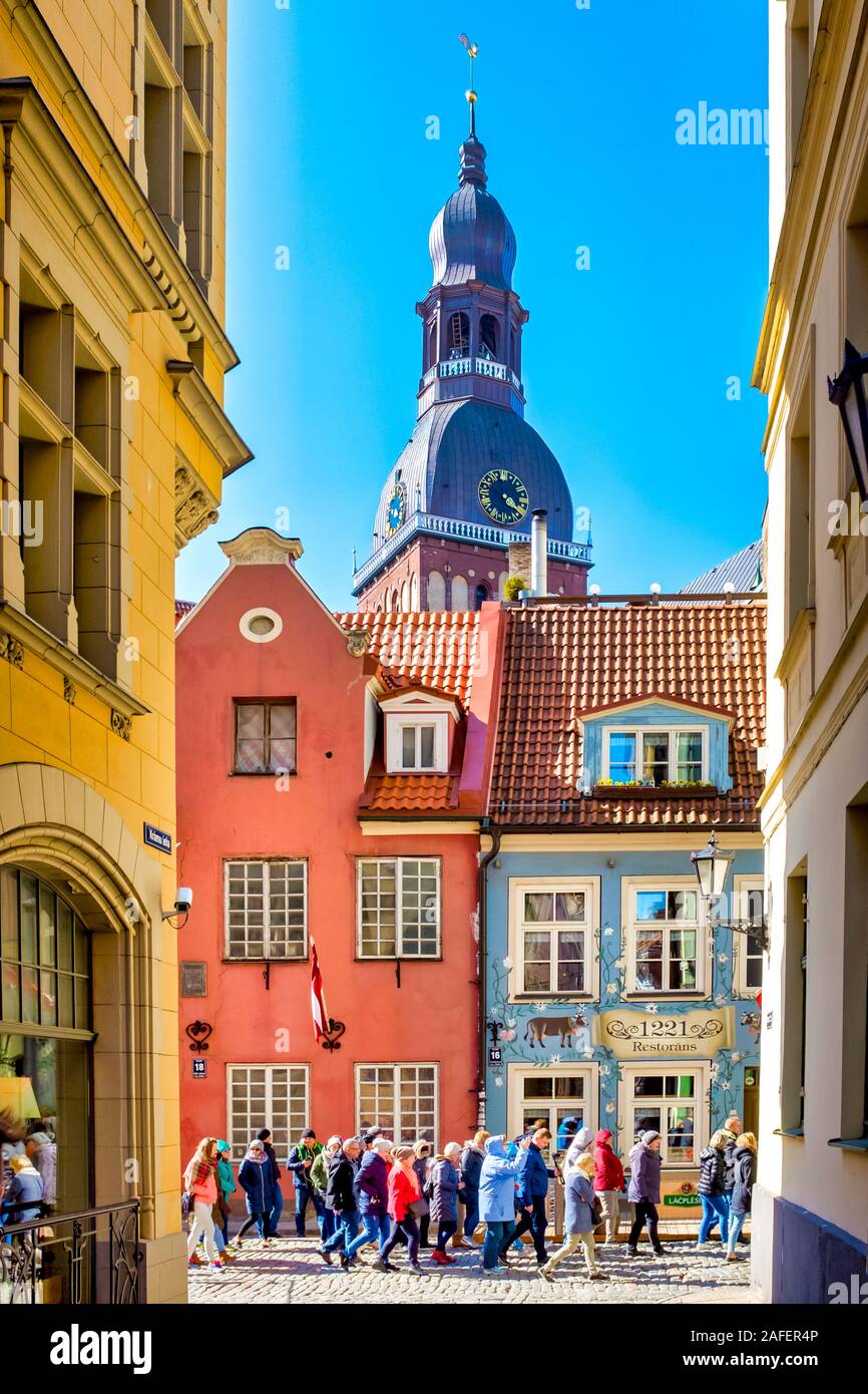 Kramu Iela in the central districts, Riga, Latvia Stock Photo - Alamy