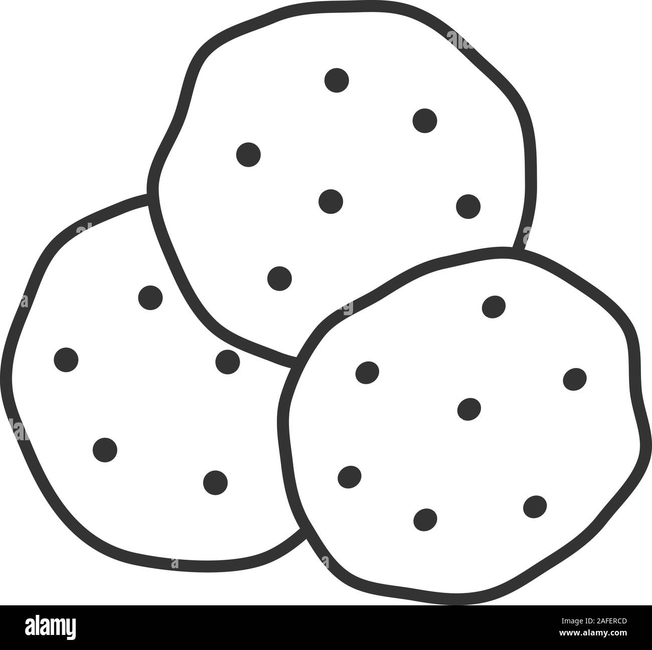 Chocolate Chip Cookie Outline