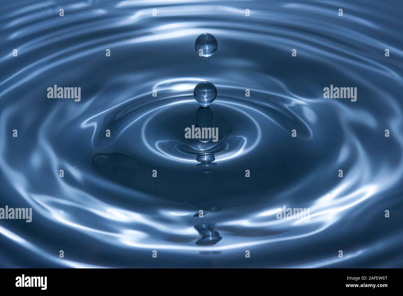 Motion of the water caused by something thrown in - Rings in the water ...