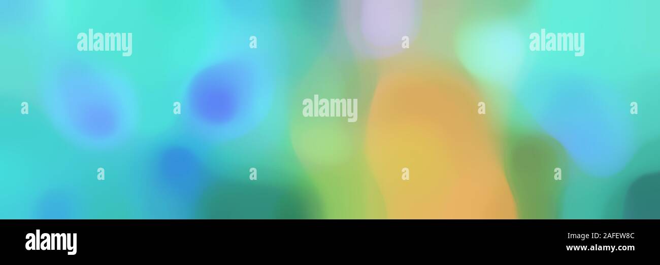 smooth iridescent horizontal background graphic with medium turquoise ...