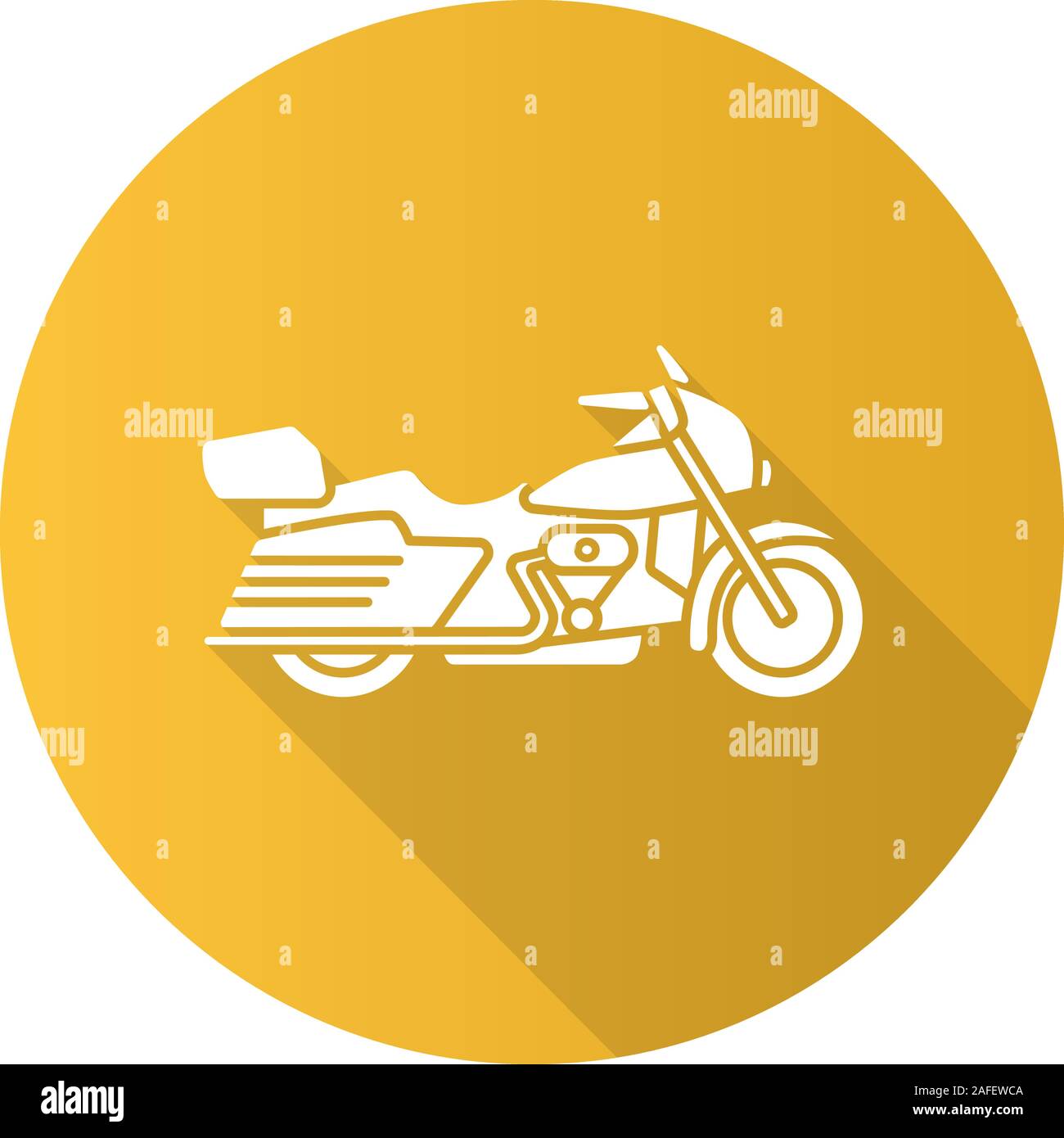 Motorbike flat design long shadow glyph icon. Motorcycle. Vector ...