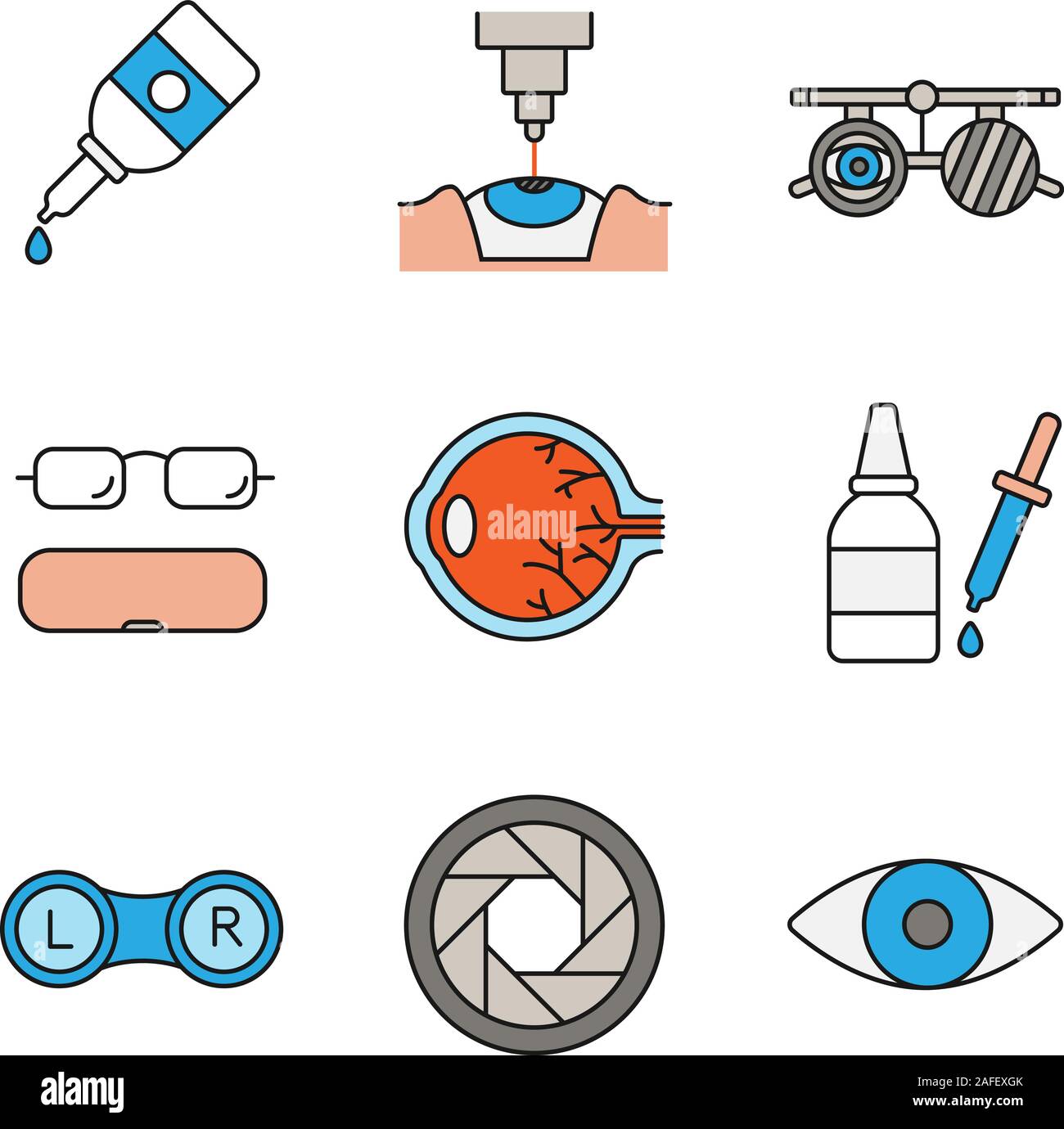 Bottle eye drops icon cartoon hi-res stock photography and images - Alamy