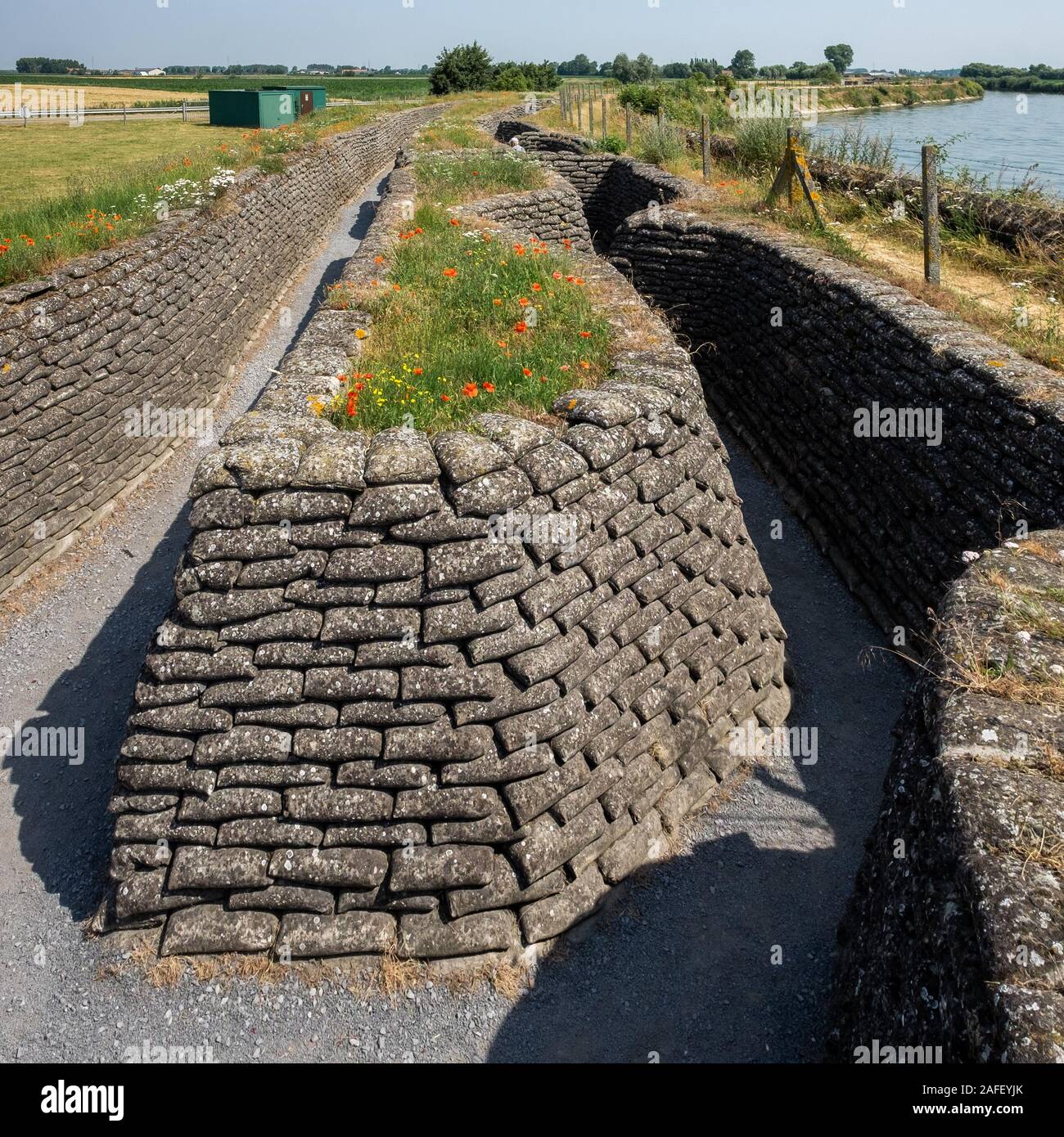 Sandbags wwi trench hi-res stock photography and images - Alamy