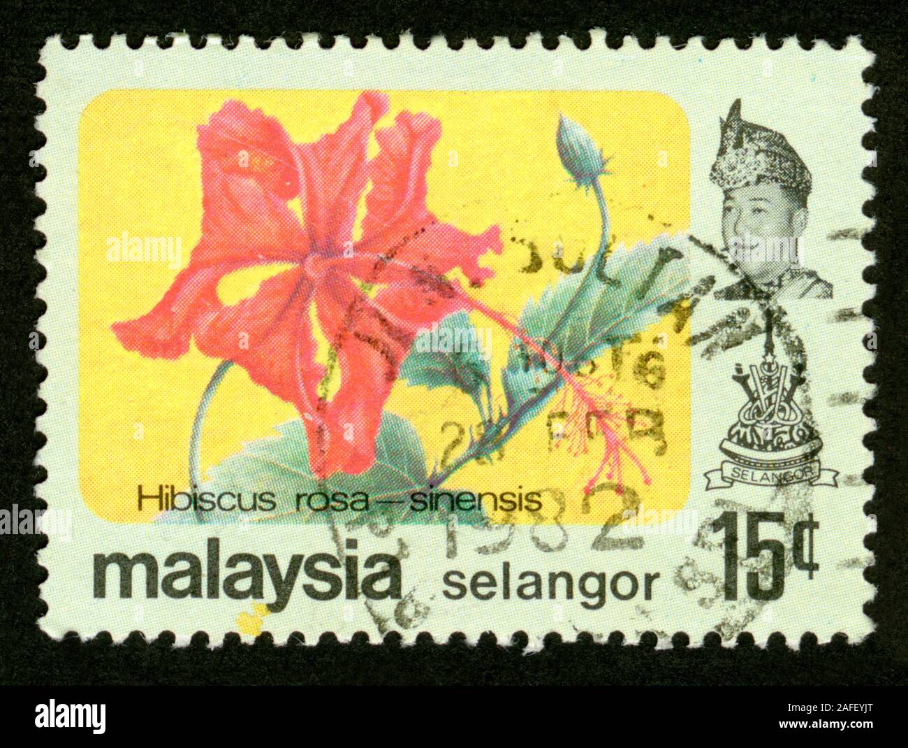 Hibiscus stamp hi-res stock photography and images - Alamy