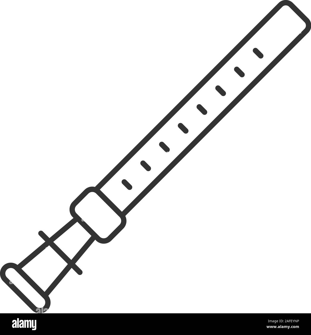 Duduk instrument linear icon. Thin line illustration. Tsiranapogh ...