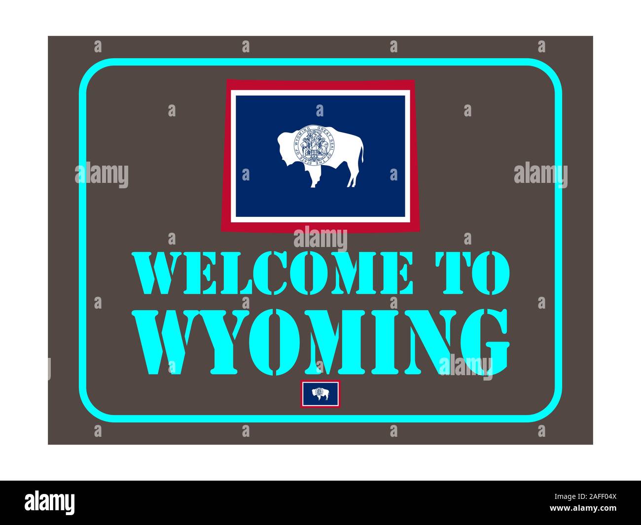 Map of banner wyoming hi-res stock photography and images - Alamy