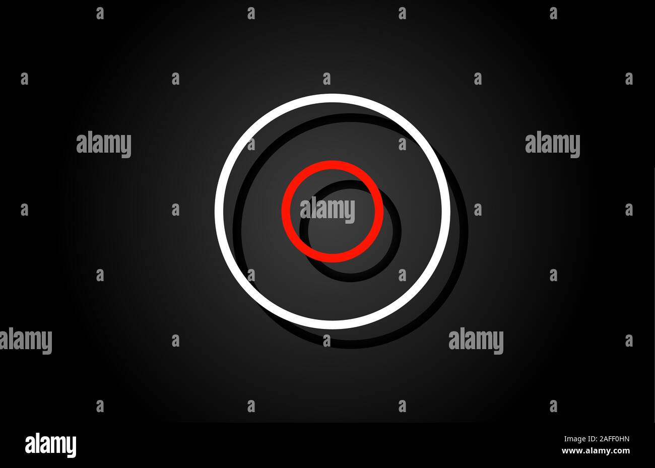 white red letter O alphabet logo design icon for company. Suitable as a ...