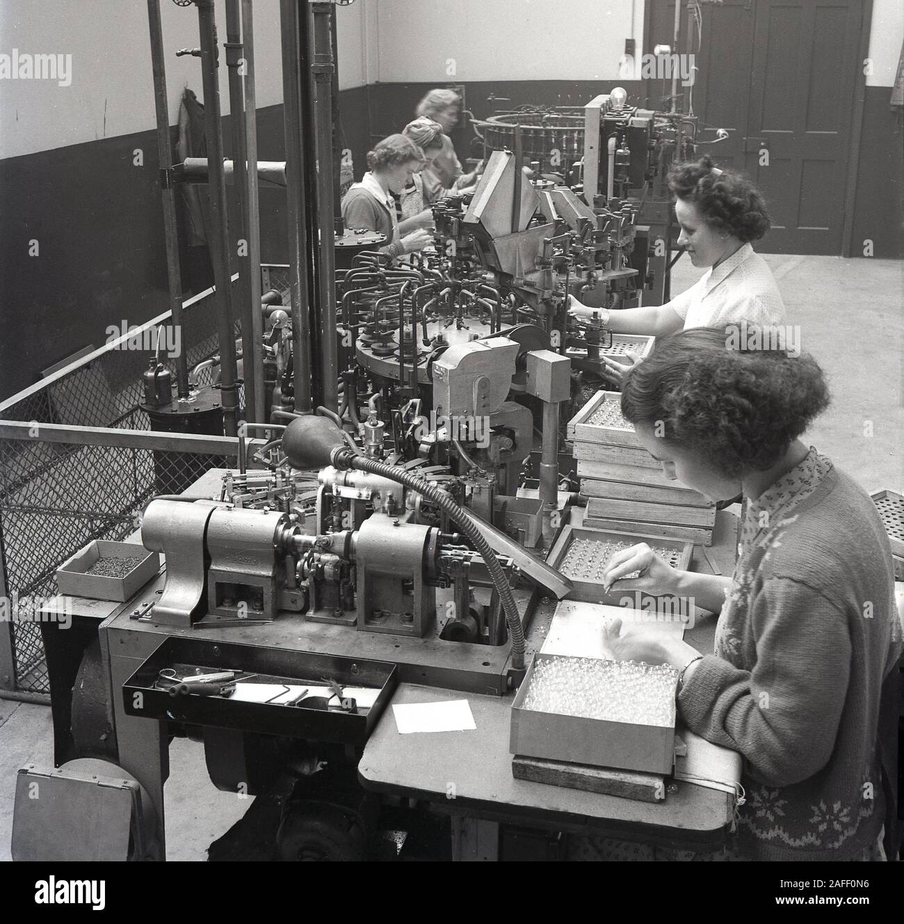 1950s Historical Female Factory Workers High Resolution Stock ...