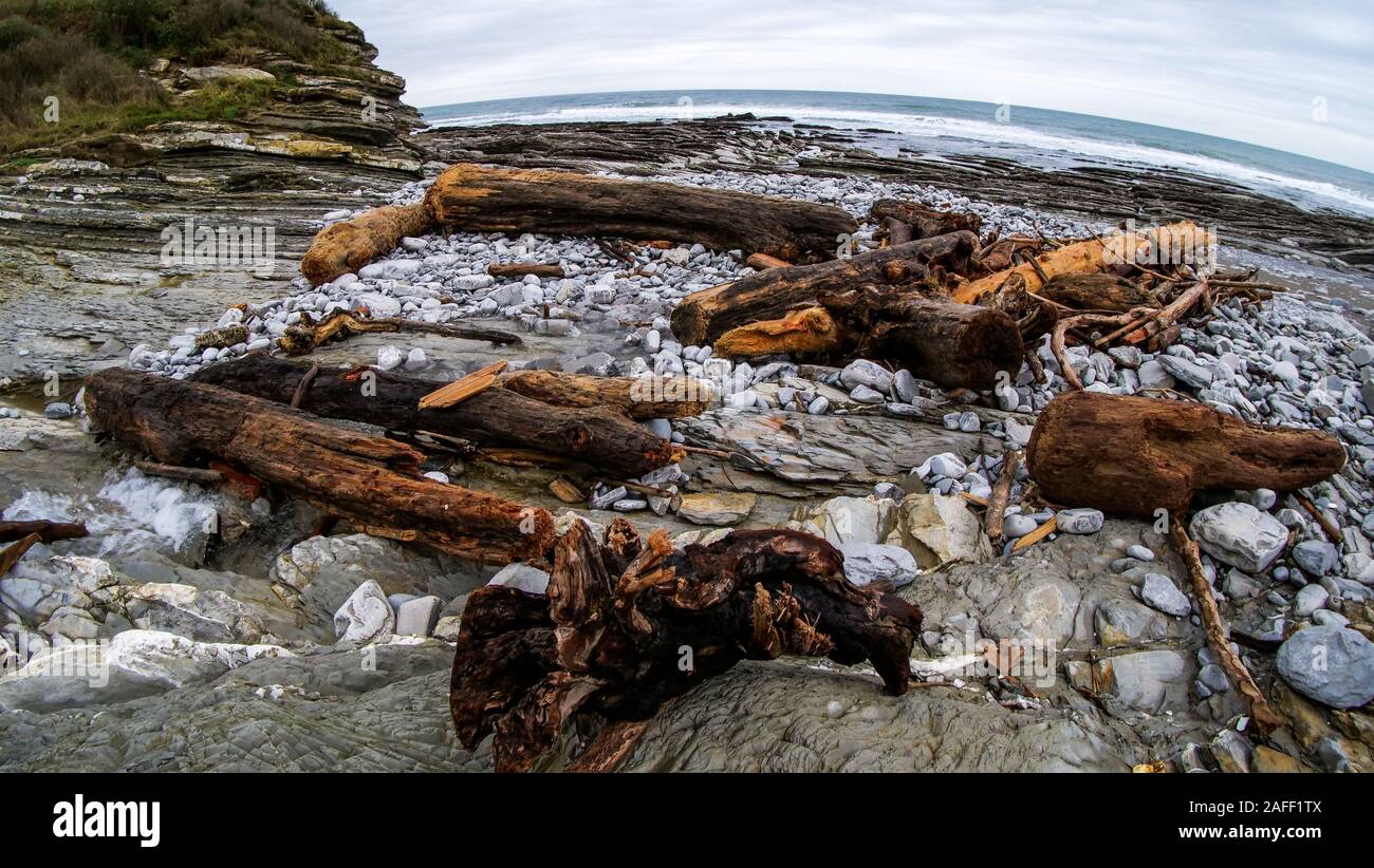 Plage des Viviers basques, Basques Fish Ponds Beach, Urugne, Pyrénées ...