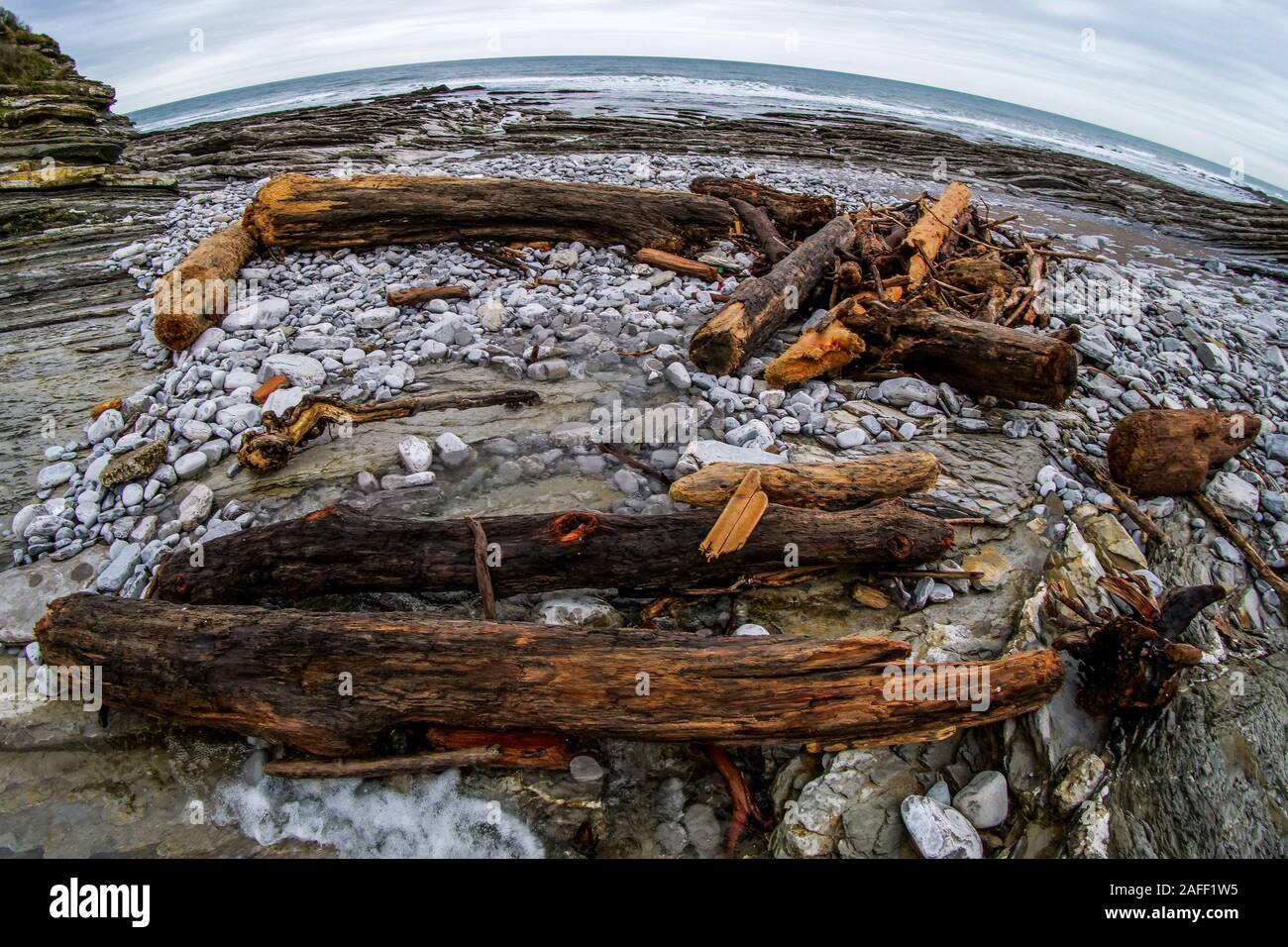 Plage des Viviers basques, Basques Fish Ponds Beach, Urugne, Pyrénées ...