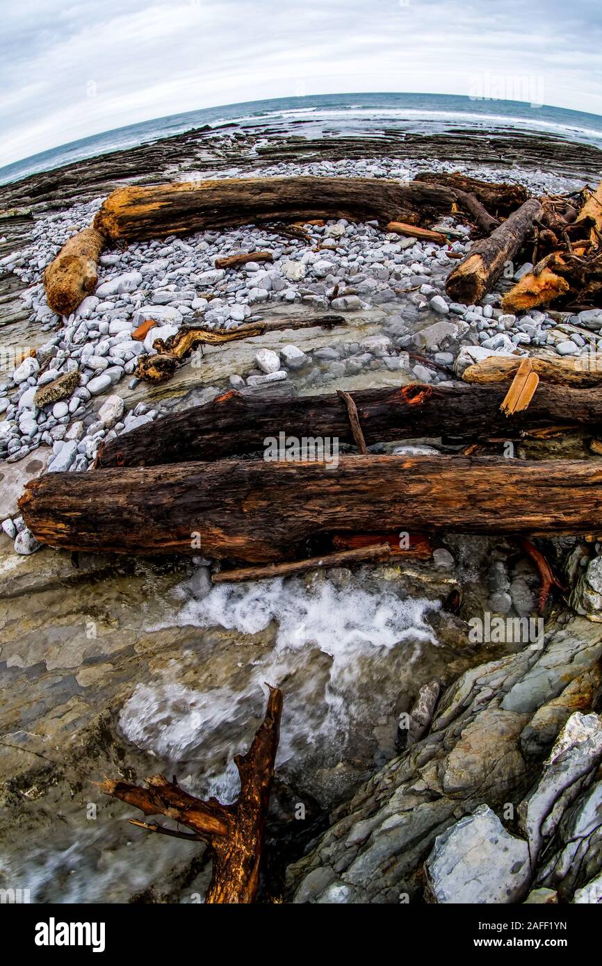 Plage des Viviers basques, Basques Fish Ponds Beach, Urugne, Pyrénées ...
