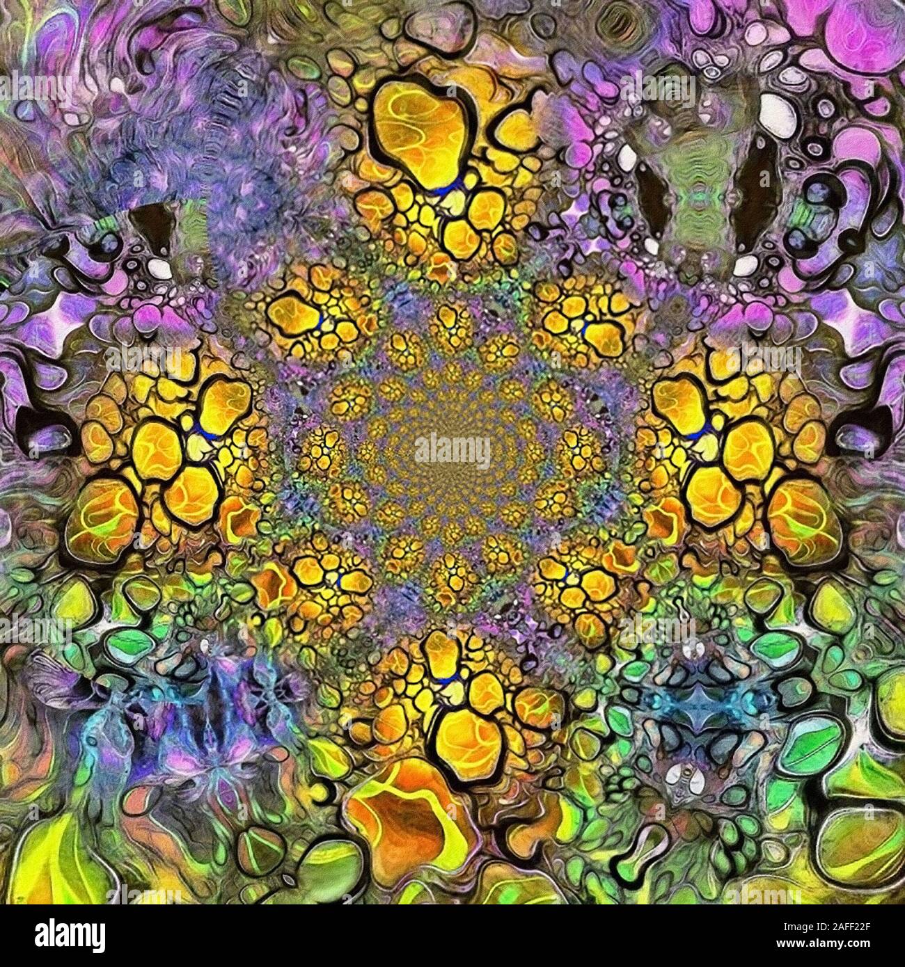 Mystic pattern. Modern abstract art. Fractal background Stock Photo - Alamy