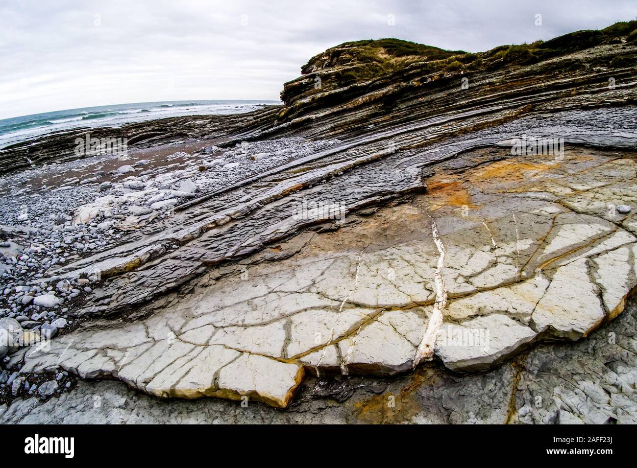 Plage des Viviers basques, Basques Fish Ponds Beach, Urugne, Pyrénées ...