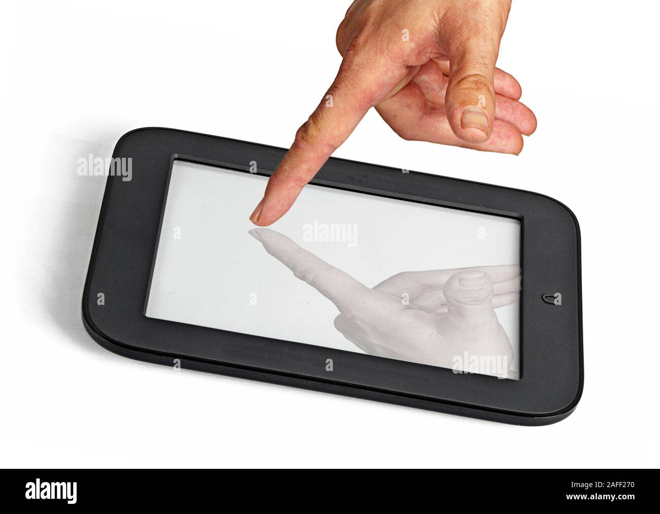 Close up male tablet Cut Out Stock Images & Pictures - Alamy