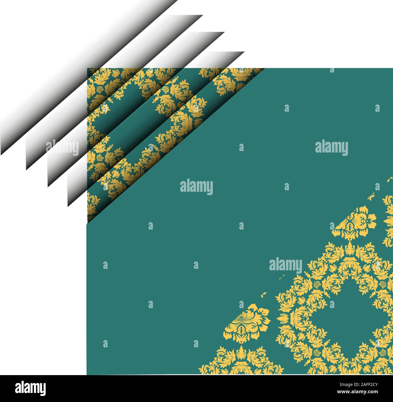 Decorative element traditional damask pattern. Vector eps 10 Stock ...