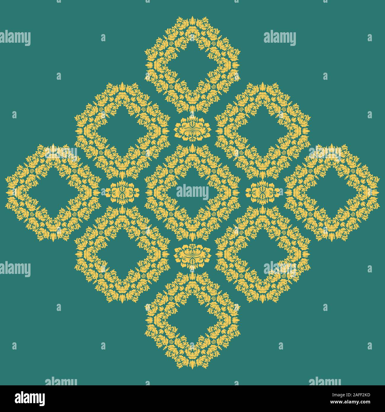 Decorative element traditional damask pattern. Vector eps 10 Stock ...
