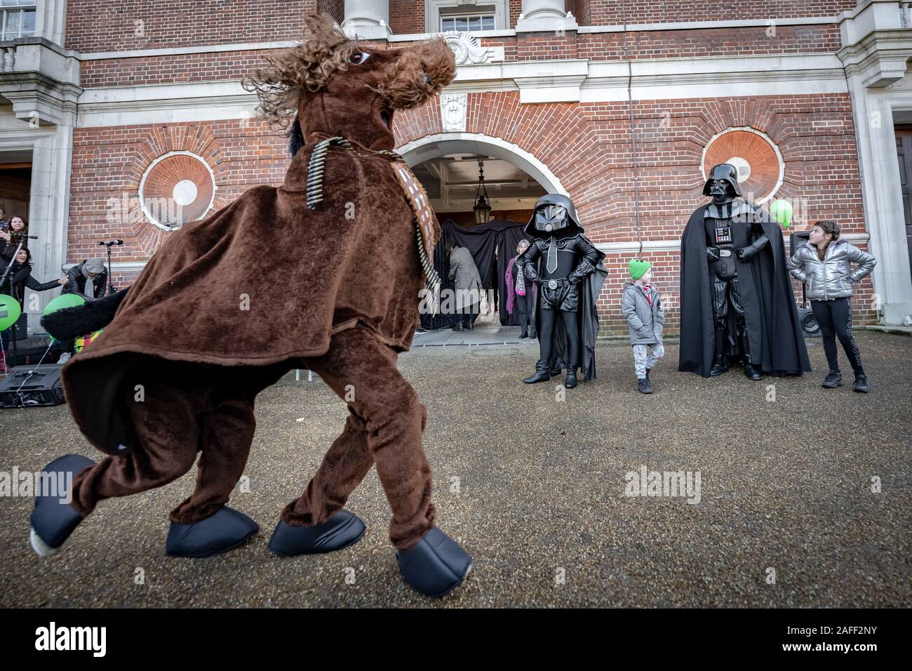 The London Pantomime Horse Race in Greenwich, London, UK Stock Photo ...