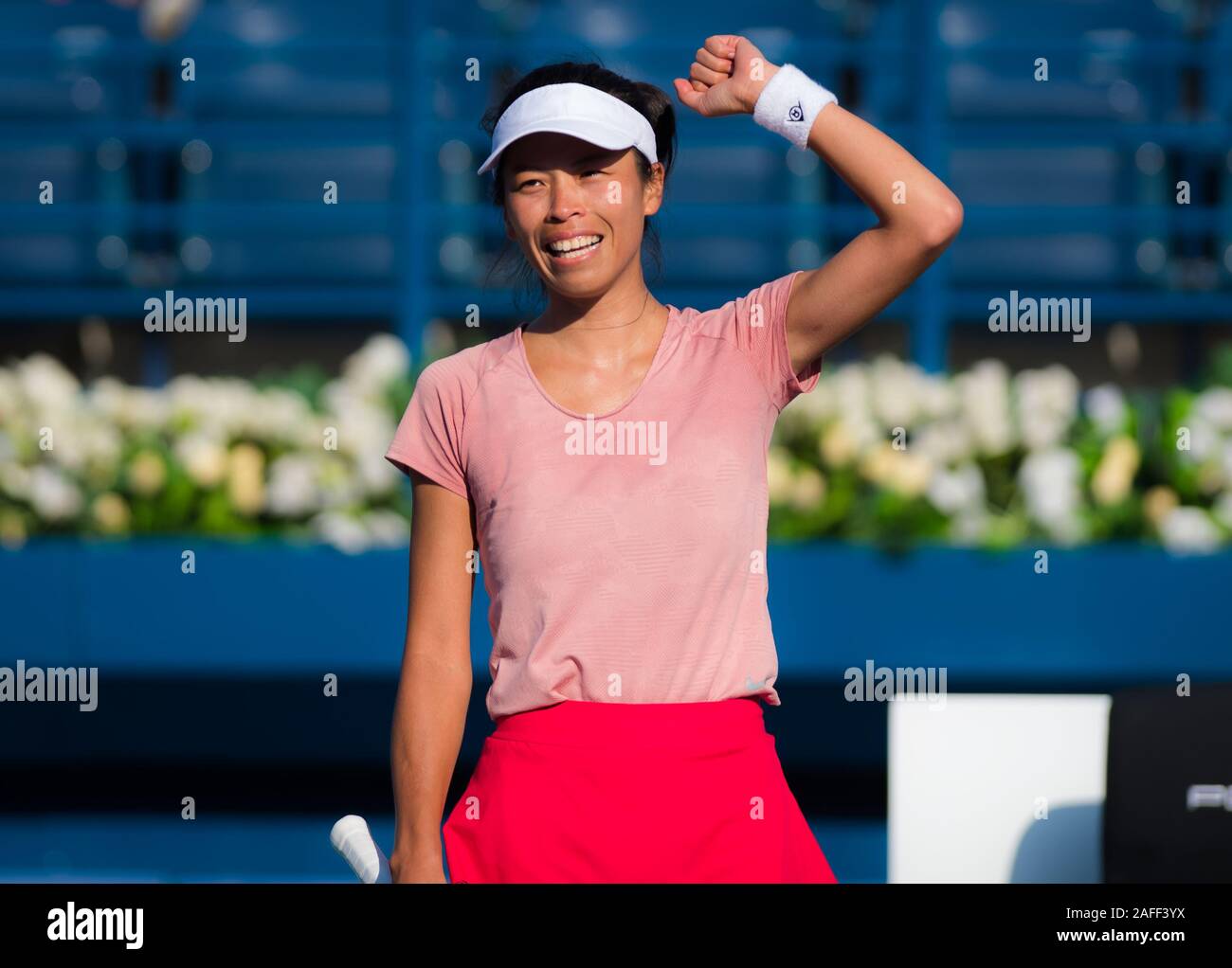 Su-Wei Hsieh of Chinese Taipeh celebrates winning her quarter-final ...