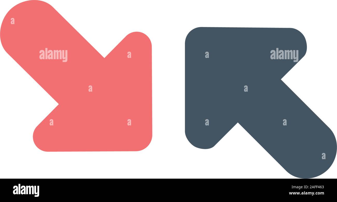 Double side arrow hi-res stock photography and images - Alamy