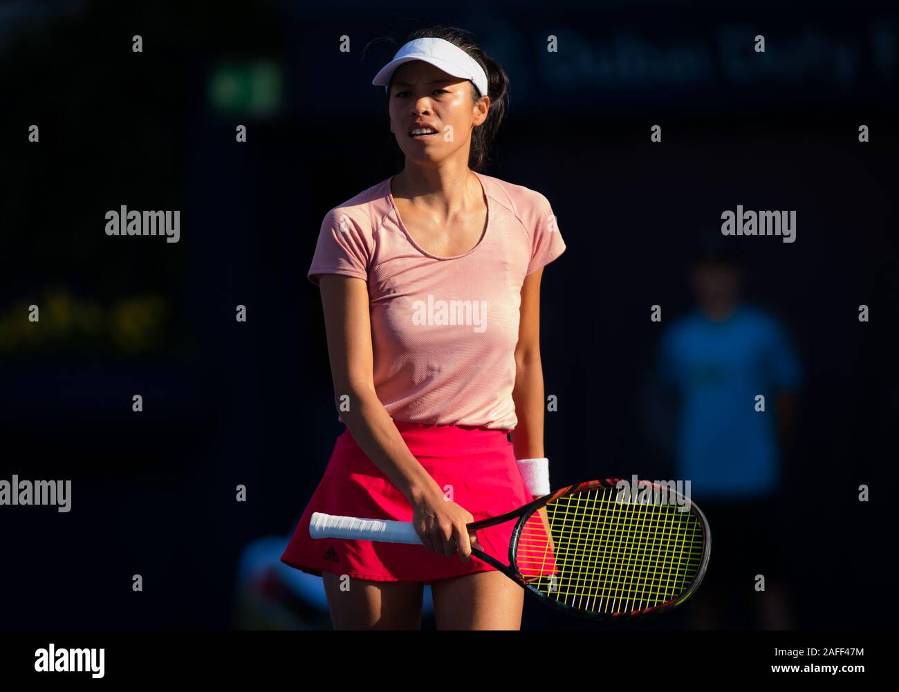 Su-Wei Hsieh of Chinese Taipeh in action during her quarter-final match ...