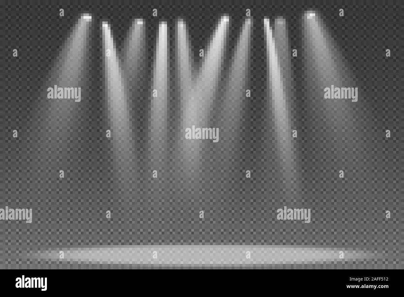 Spotlight isolated on transparent background. Light for the podium ...