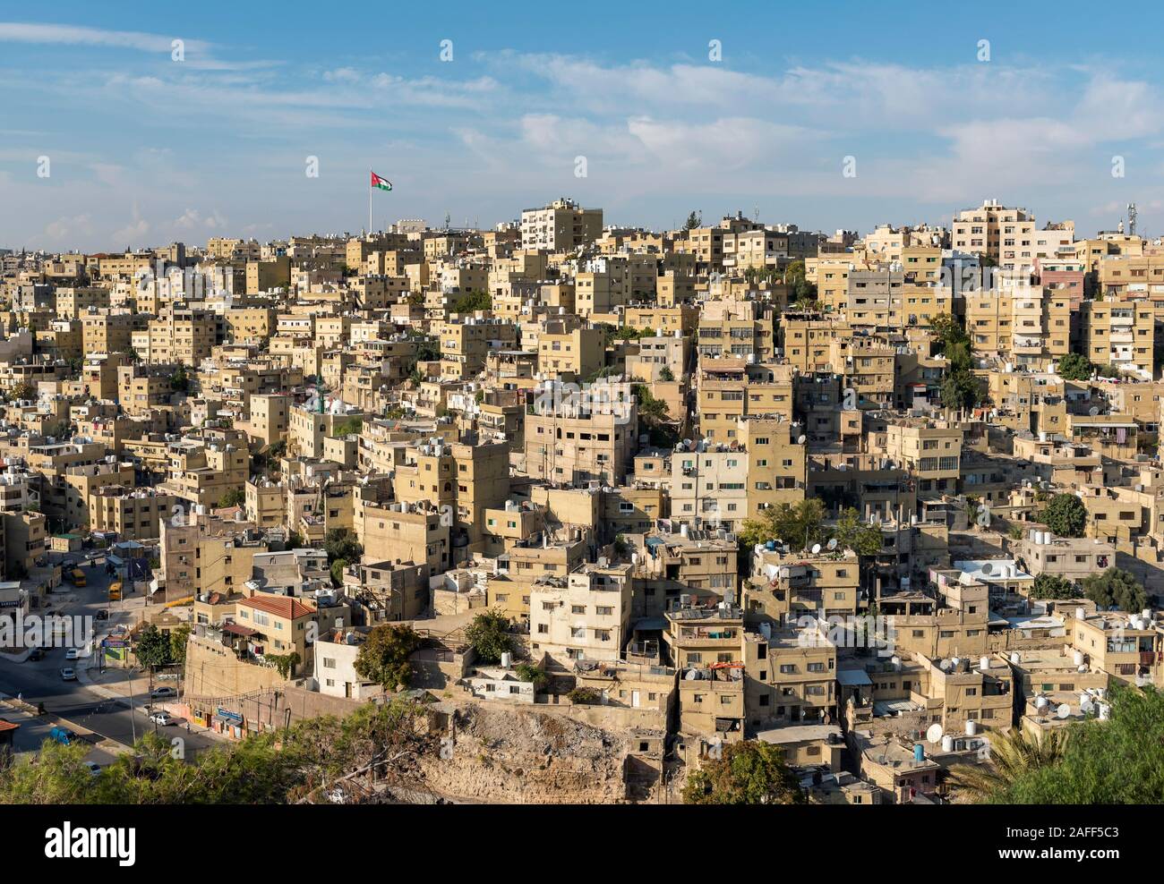 View of Amman Downtown from the Citadel Hill, Jordan Stock Photo - Alamy