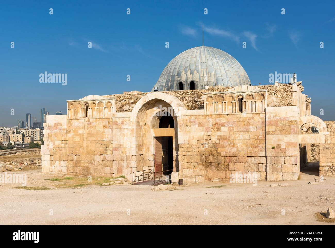 Audience Hall, Umayyad Palace, Amman Citadel, Jordan Stock Photo - Alamy