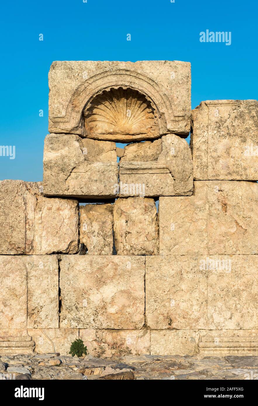 Umayyad Palace ruins, Amman Citadel, Jordan Stock Photo - Alamy