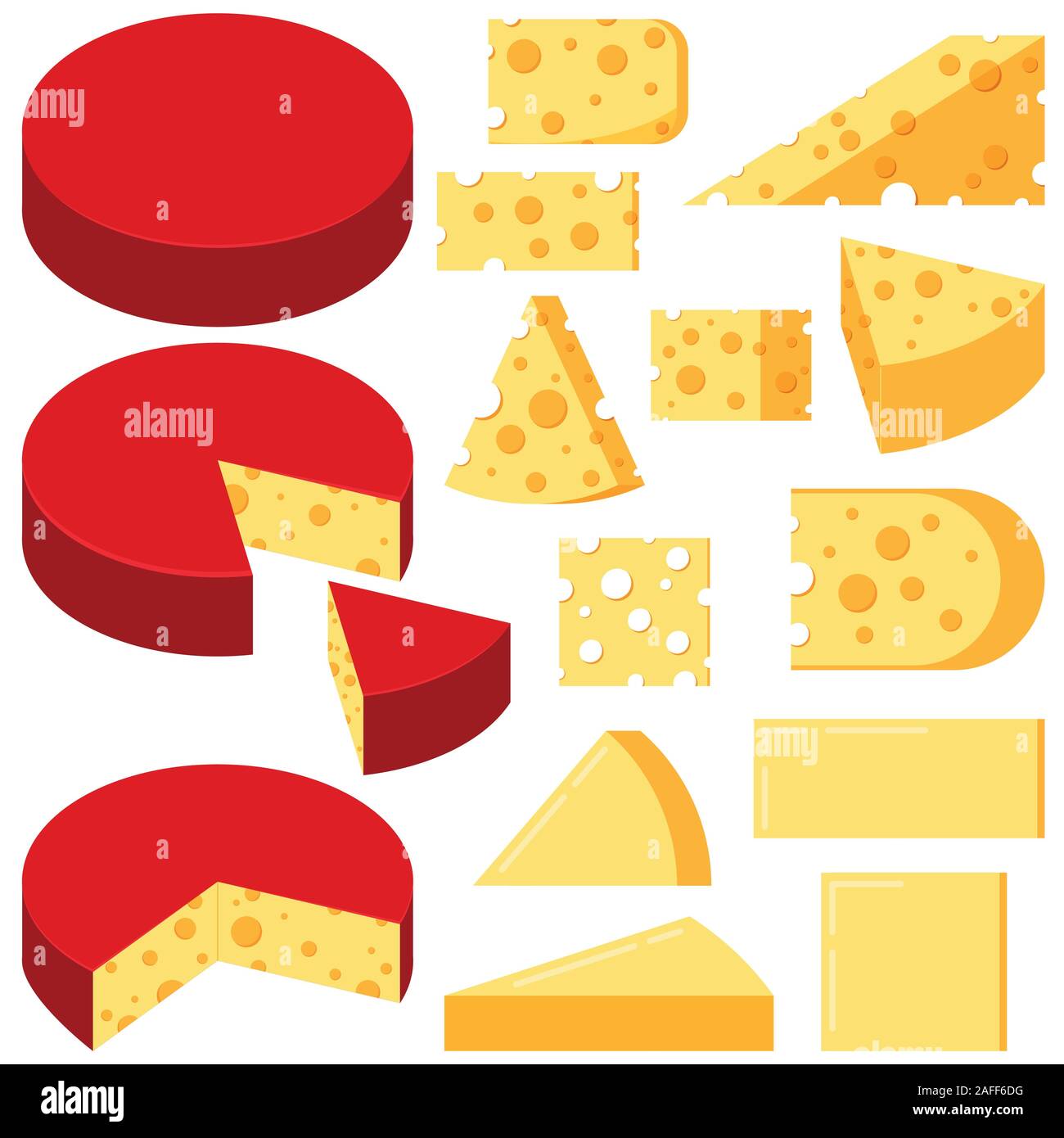 Various cheese Stock Vector Images - Alamy