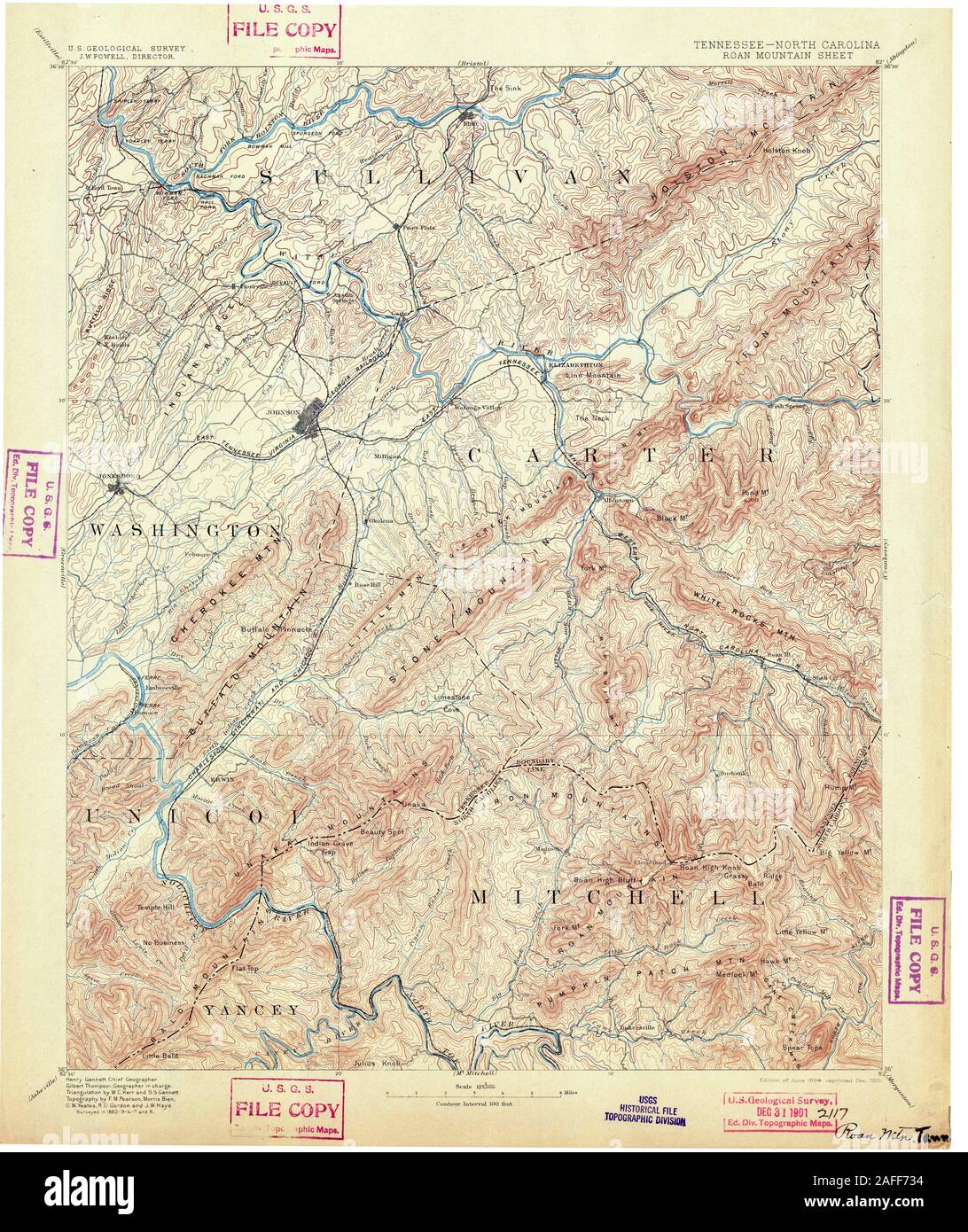 North carolina mountain map hi-res stock photography and images - Alamy