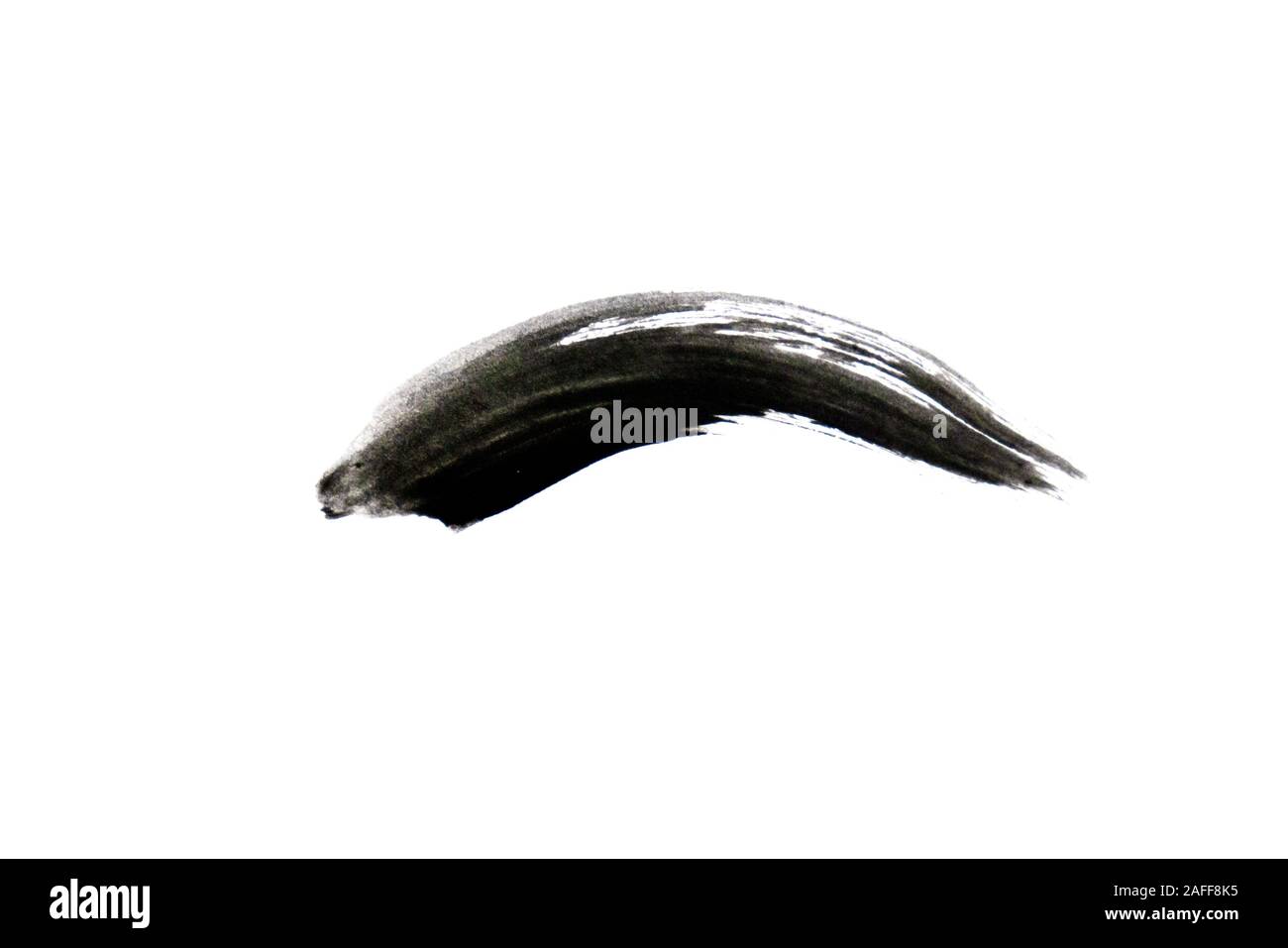 A smear, a line made with a brush. Handmade brush Stock Photo - Alamy