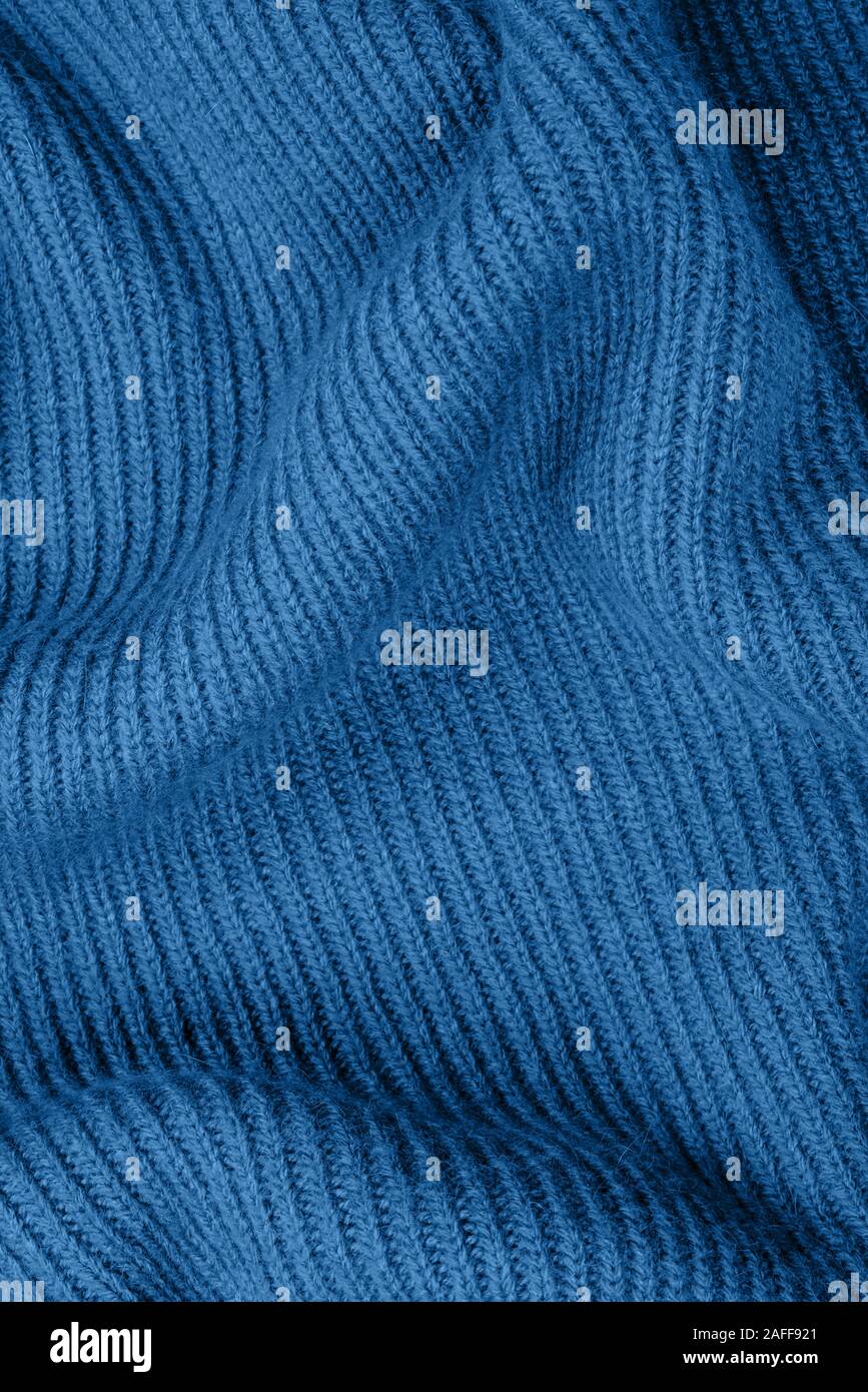 Blue knitted fabric texture for your background Stock Photo - Alamy