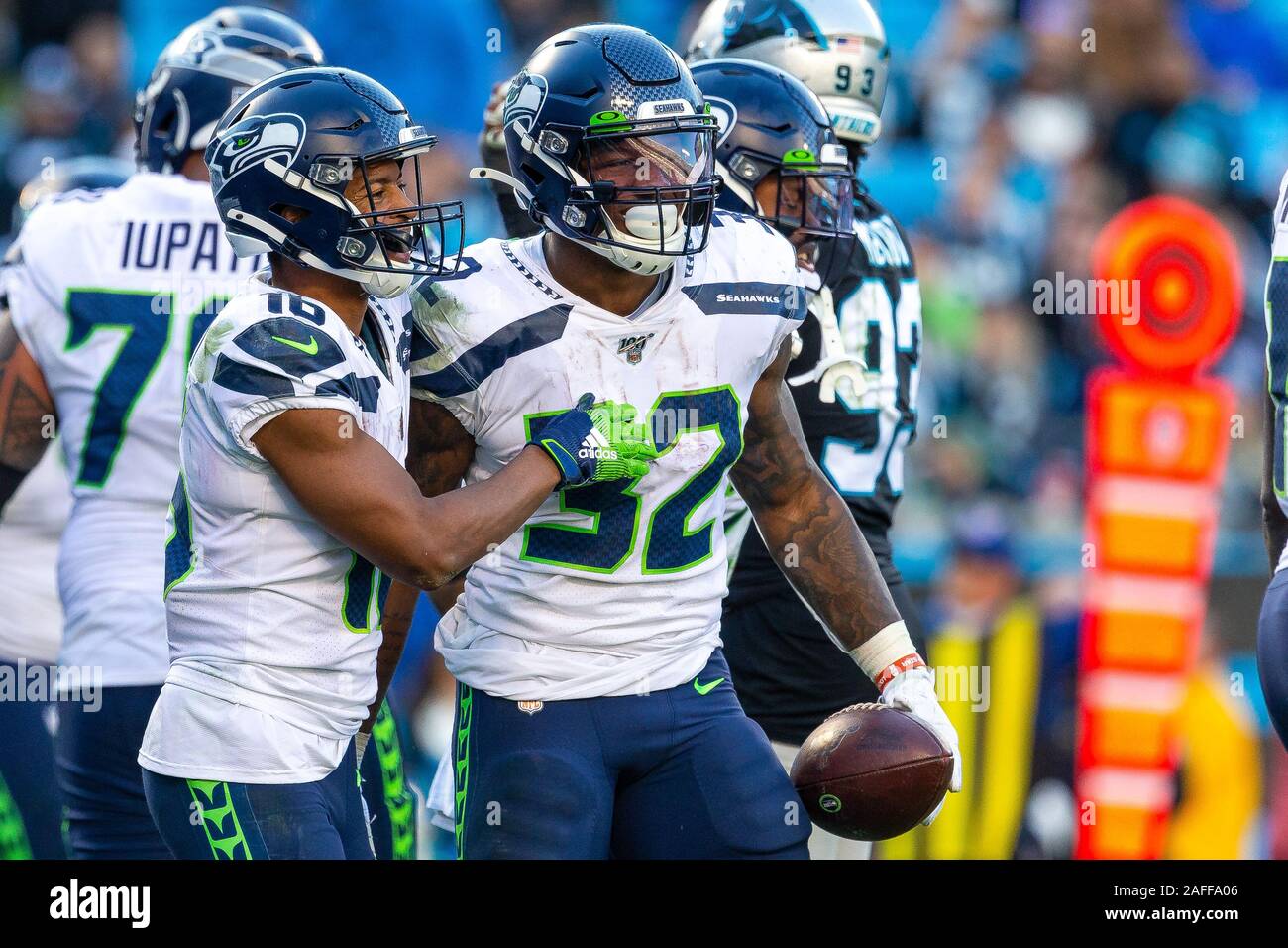 Charlotte, NC, USA. 15th Dec, 2019. Seattle Seahawks wide receiver Tyler Lockett (16 ...