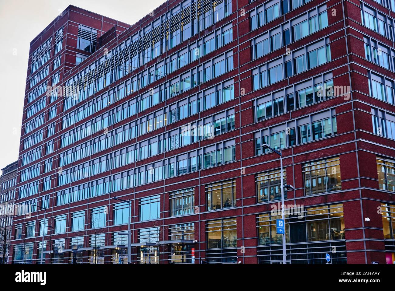 Amsterdam East side neighbourhoods (Oost/Oosterparkbuurt) on a rainy ...