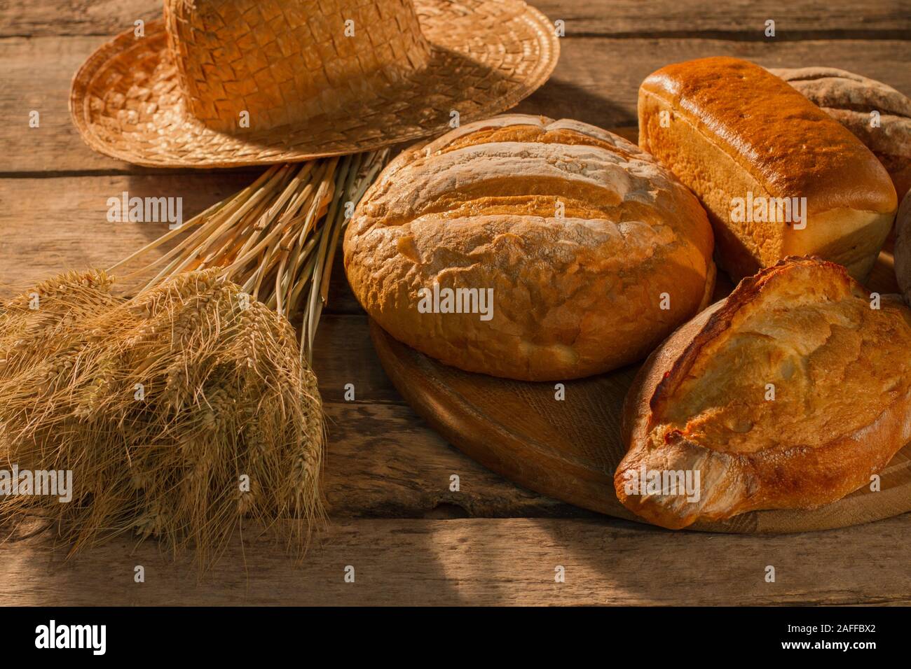 Rustic bread scene hi-res stock photography and images - Alamy