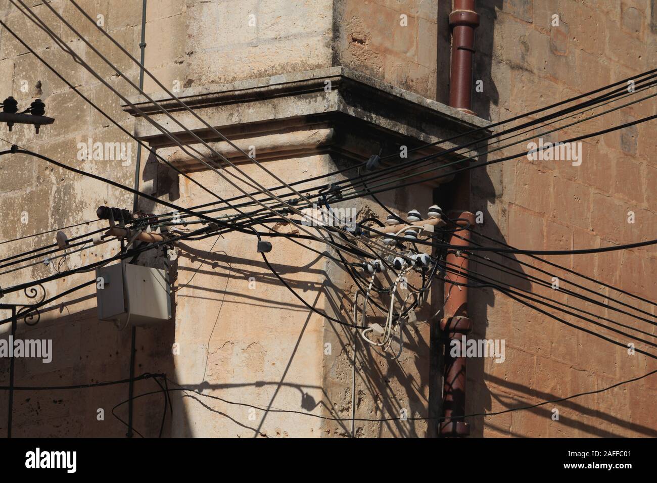 Corner street light on wall hi-res stock photography and images - Alamy