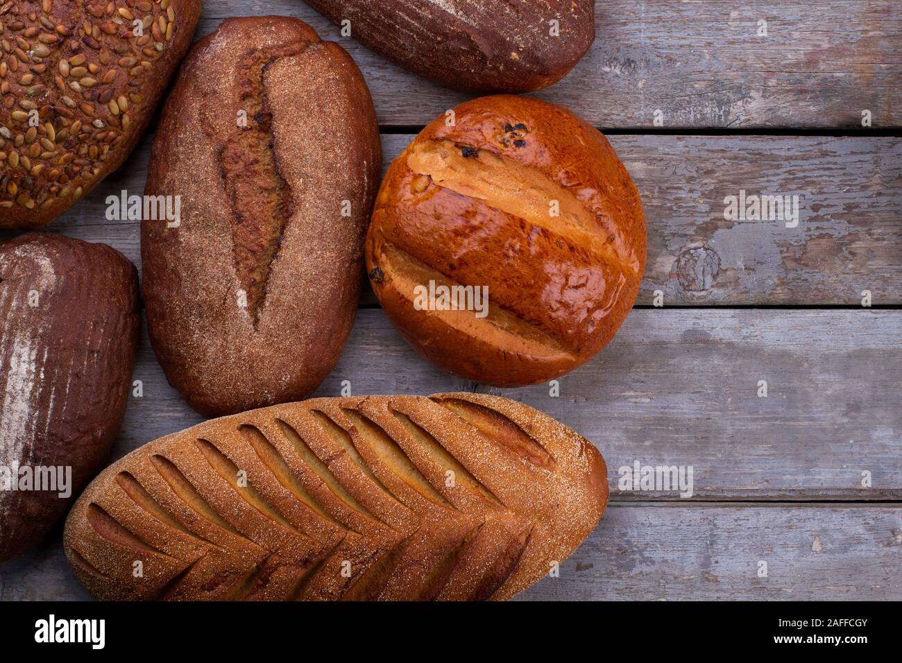 Artisan whole grain bread and bakery products Stock Photo - Alamy
