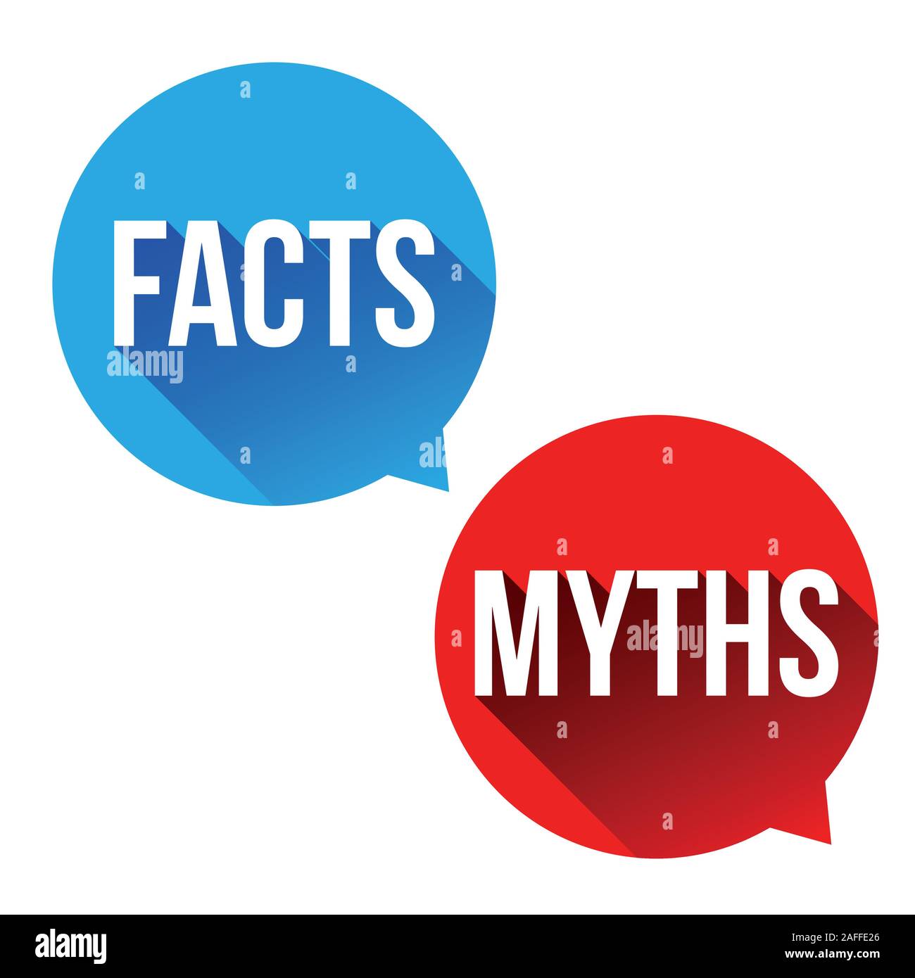 Myths Facts sign button vset Stock Vector Image & Art - Alamy