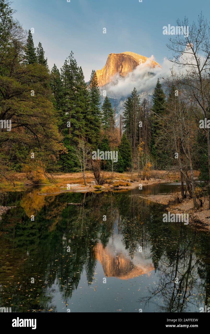 Half Dome Reflection Stock Photo - Alamy
