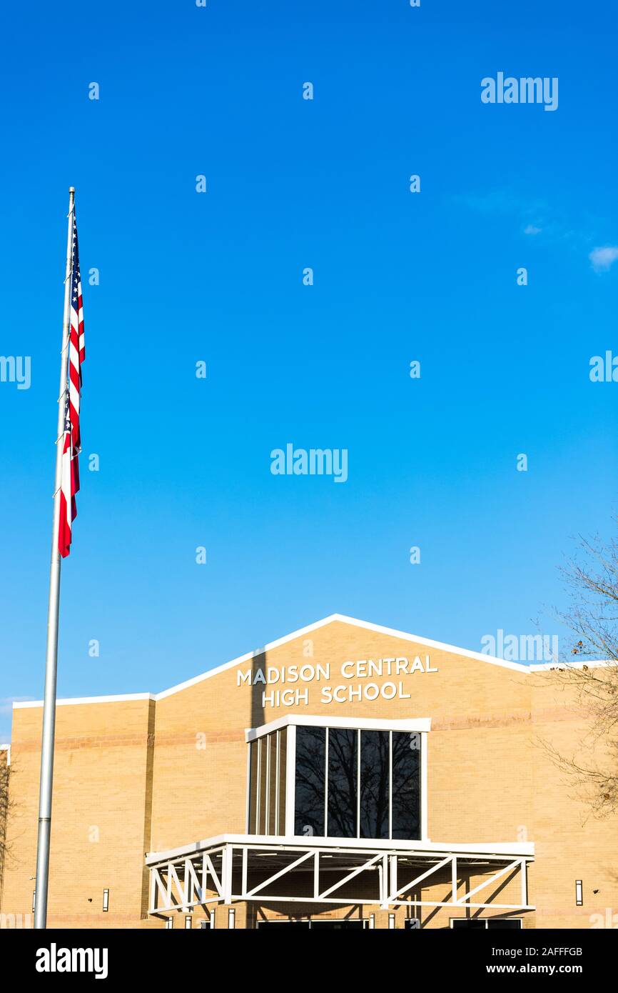 Madison, MS / USA - December 14, 2019 - Madison Central High School in ...