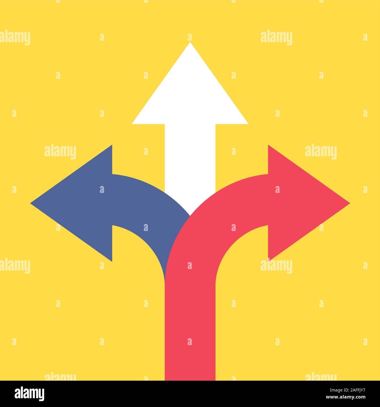 Three arrows pointing in different directions. Choose the way concept Stock Vector Image & Art ...