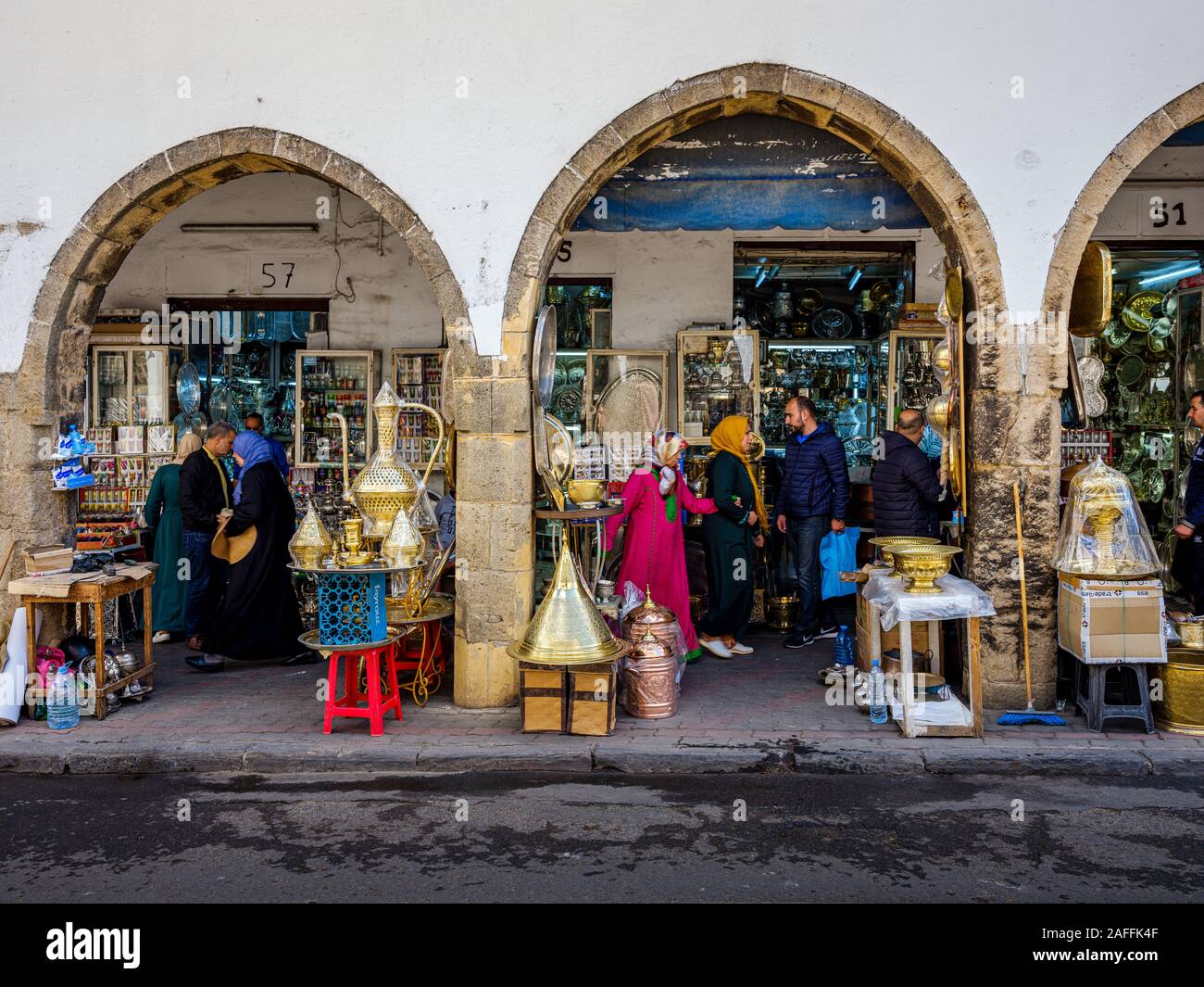 Shopping street in casablanca morocco hi-res stock photography and ...
