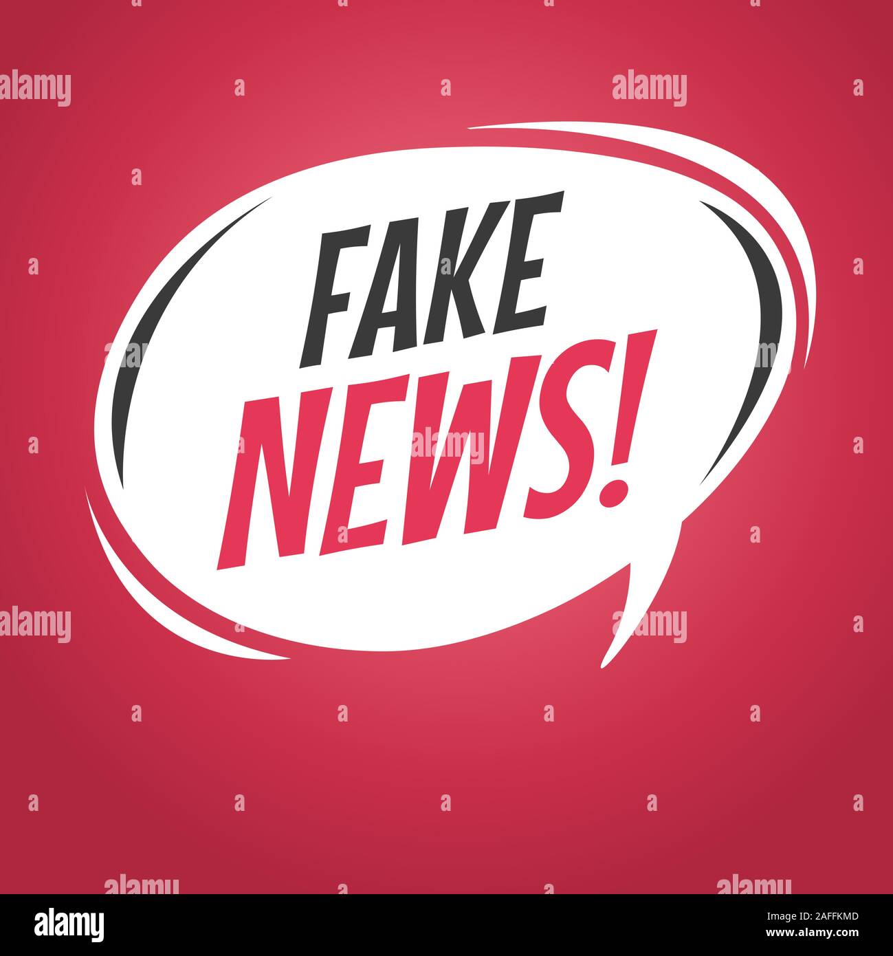 Fake news cartoon speech bubble Stock Vector Image & Art - Alamy