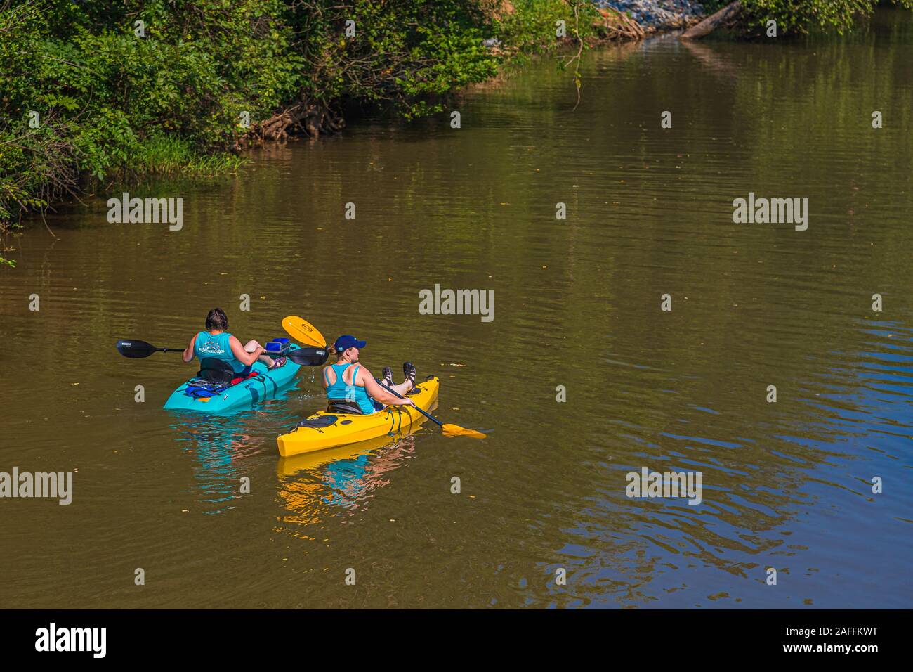 Blue kayak hi-res stock photography and images - Alamy