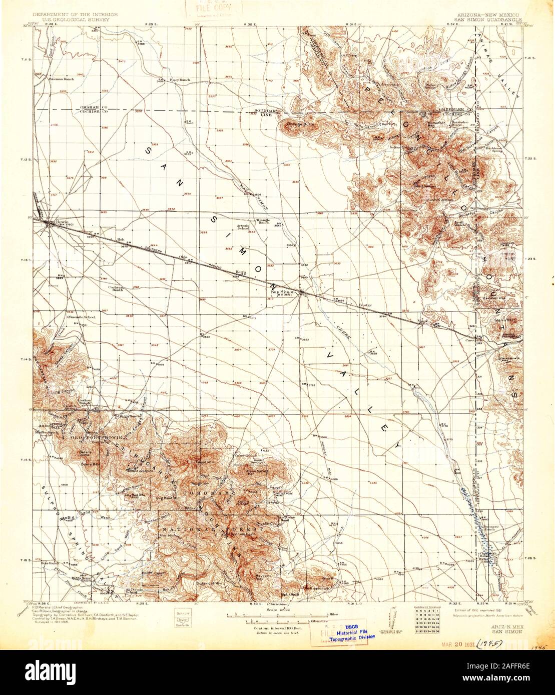 Map of mexico 1917 hi-res stock photography and images - Alamy