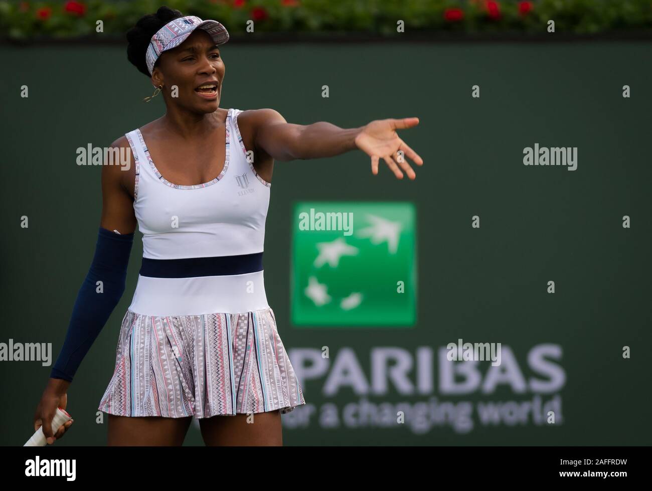 Venus Williams of the United States in action during her second-round ...