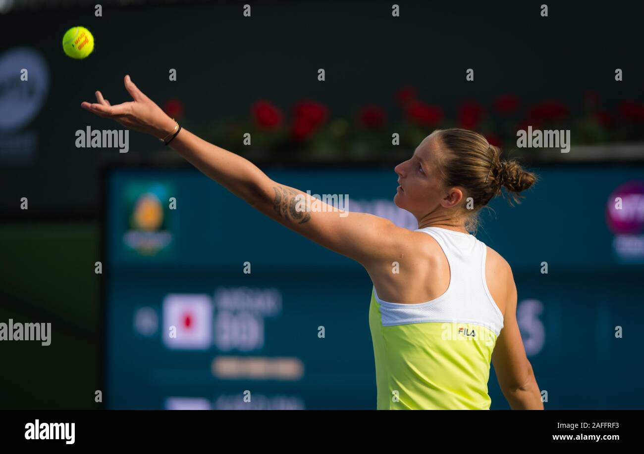 Karolina Pliskova of the Czech Republic in action during her second ...