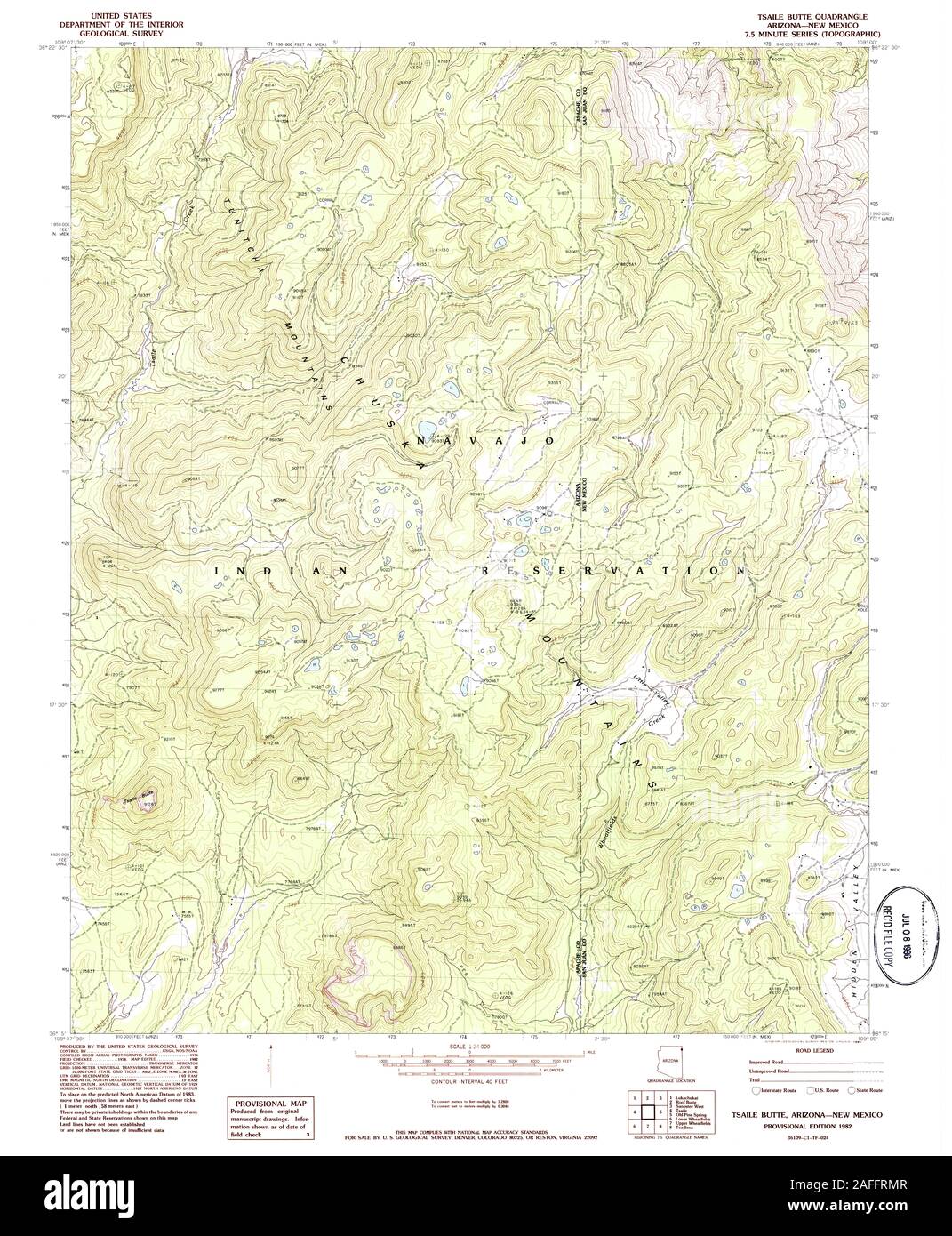 Tsaile butte Cut Out Stock Images & Pictures - Alamy