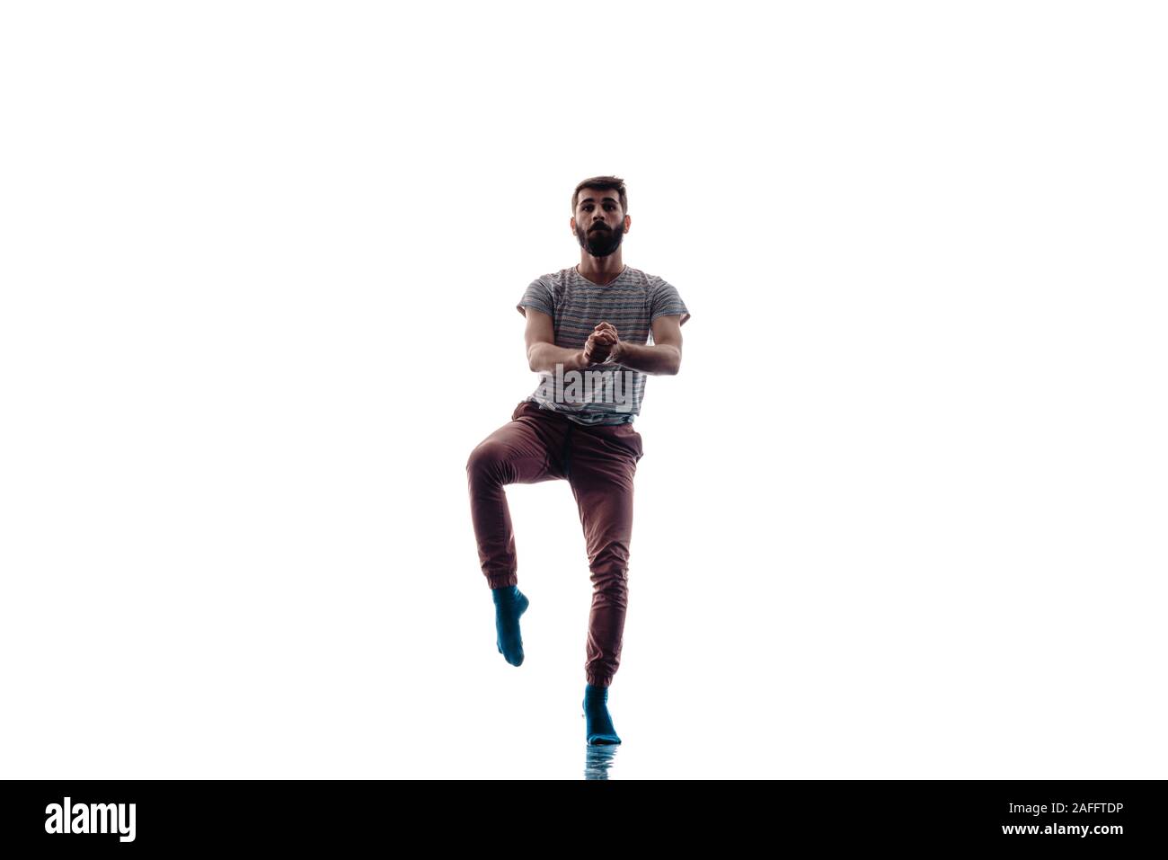 Modern and stylish dance artist during a dance exercise Stock Photo - Alamy