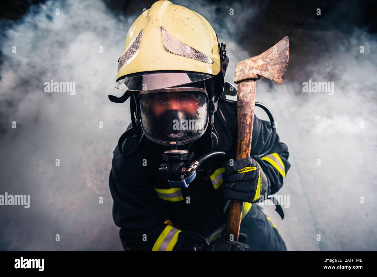 Woman firewoman fireman gear hi-res stock photography and images - Alamy